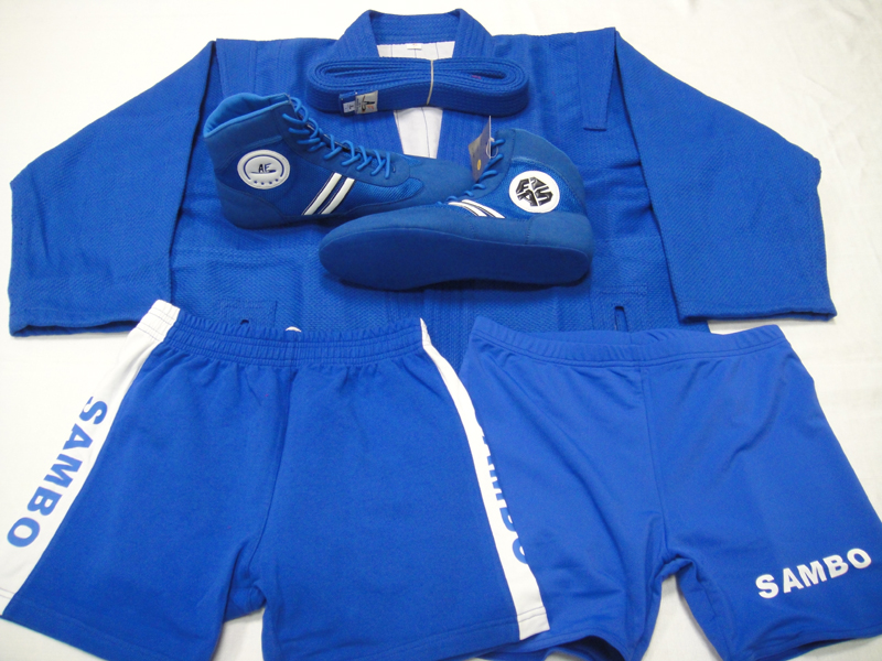 AF Sambo Single Uniform Set (Blue) - Absolute Force - - Boxing, Karate ...