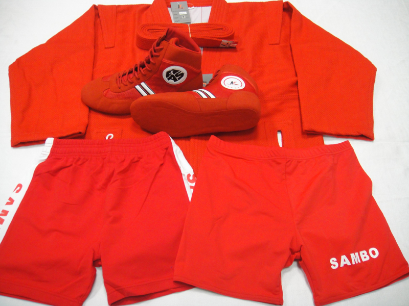 AF Sambo Single Uniform Set (Red) - Absolute Force - - Boxing, Karate ...